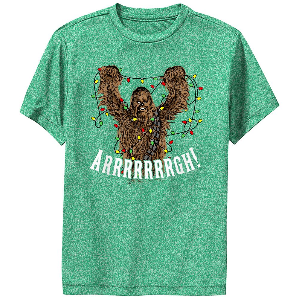 Boys Star Wars Chewbacca Tangled In Christmas Lights Screaming ...