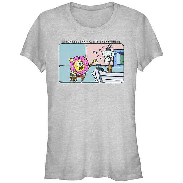 Juniors' Nickelodeon SpongeBob SquarePants Sprinkle Kindness Graphic Tee