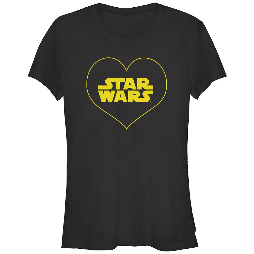 Juniors' Star Wars Heart Graphic Tee