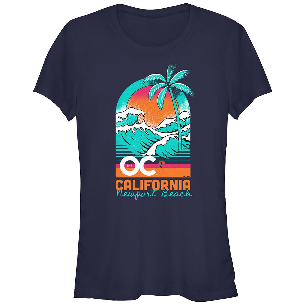 Juniors' The OC California Newport Beach Postcard Graphic Tee