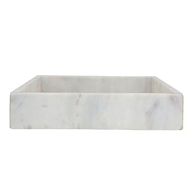 A&B Home Rectangular Marble Tray