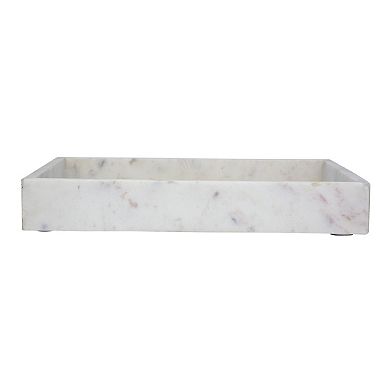 A&B Home Rectangular Marble Tray