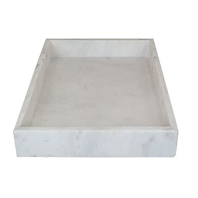 A&B Home Rectangular Marble Tray