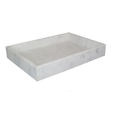 A&B Home Rectangular Marble Tray