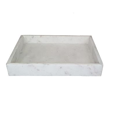 A&B Home Rectangular Marble Tray