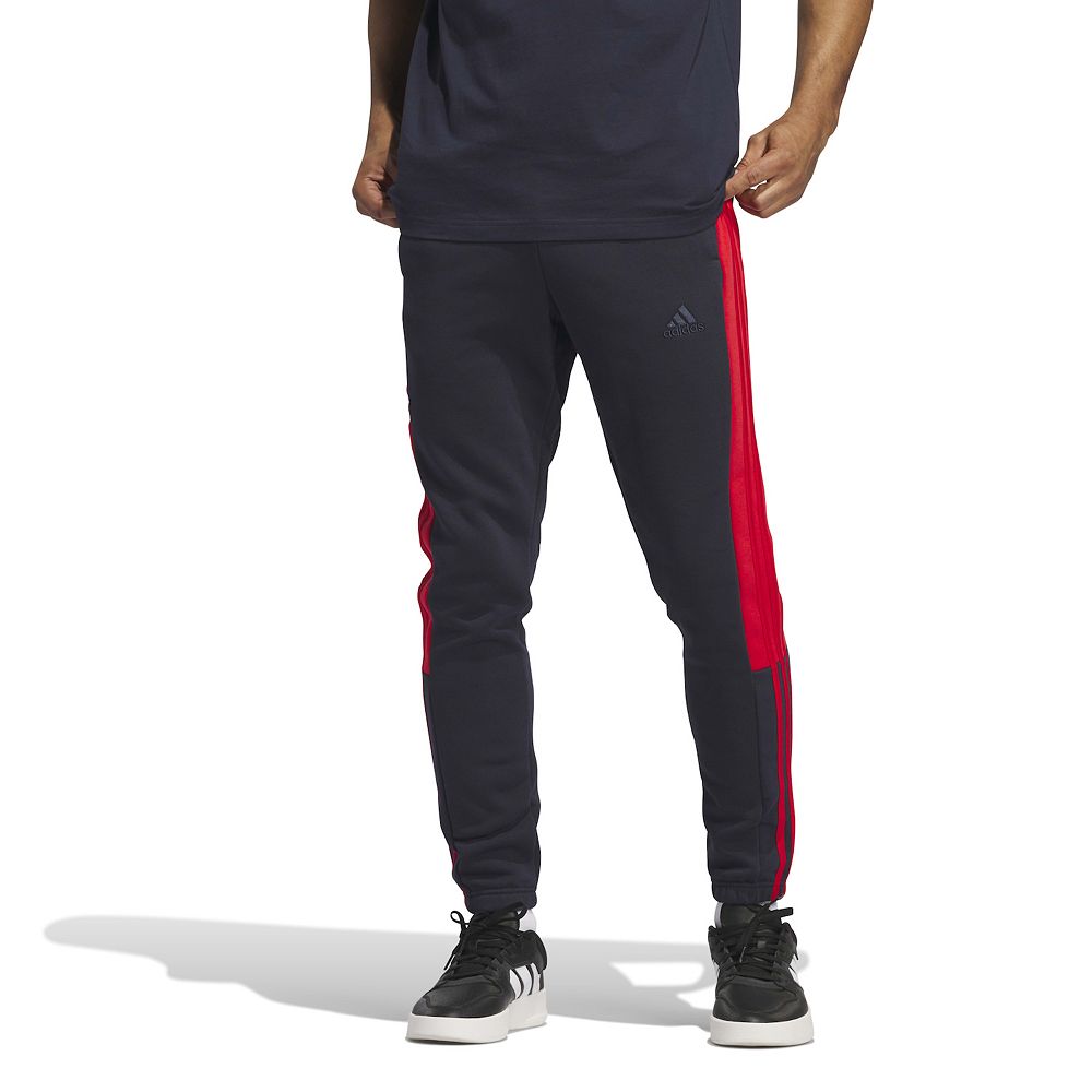 Men's adidas Essentials 3-Stripes Tapered Colorblock Sportswear Pants