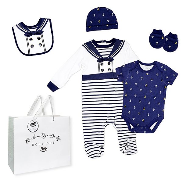 Baby Boys Sailor Baby Layette, 5 Piece Set