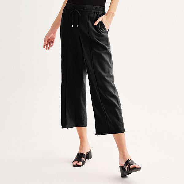 Women's Nine West Mid-Rise Cropped Drawstring Pants
