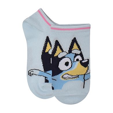 Girls' 6-Pack Bluey No-Show Socks