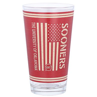 Oklahoma Sooners 16oz. OHT Military Appreciation Pint Glass