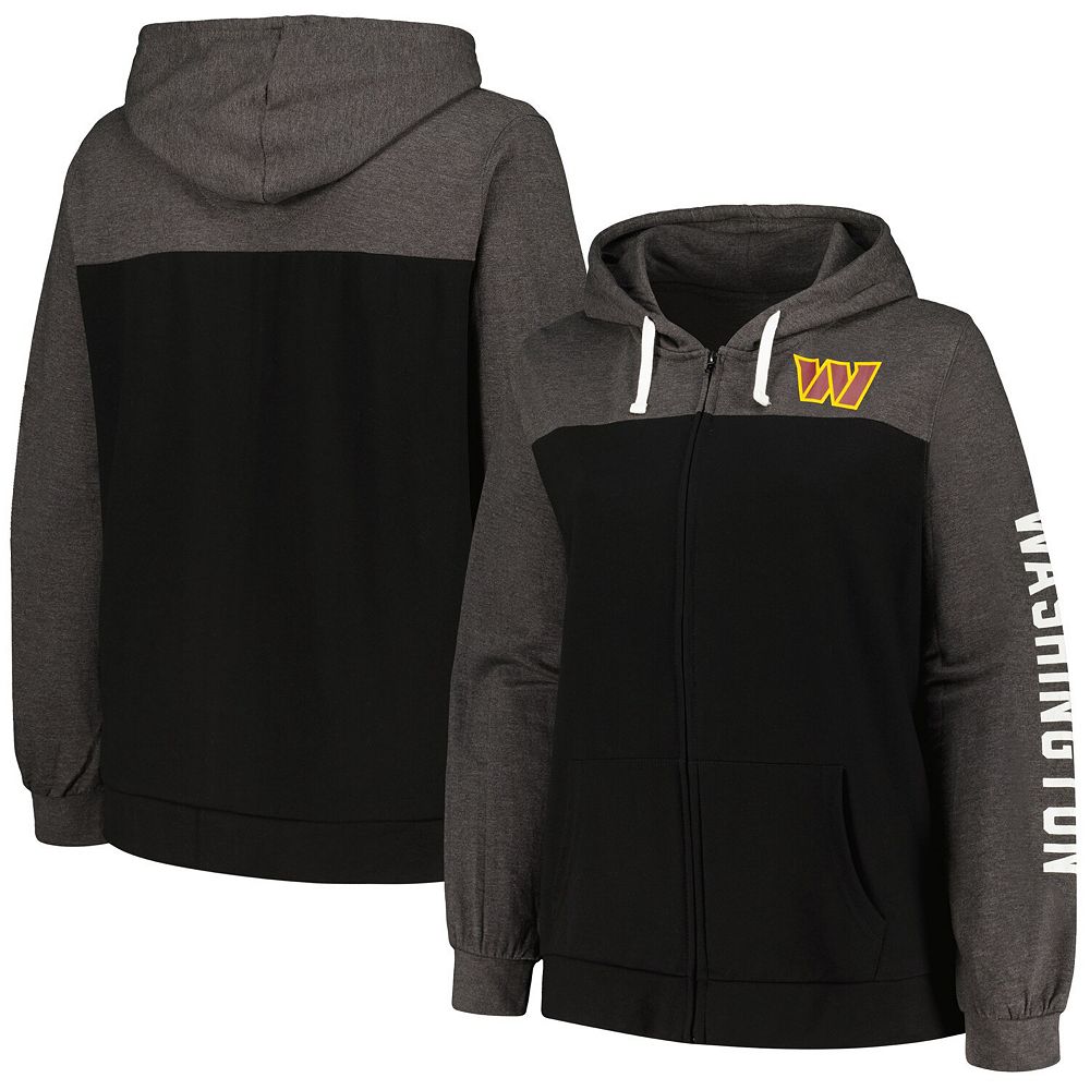 Women's Fanatics Branded Heather Charcoal Washington Commanders Plus ...