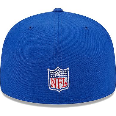Men's New Era Royal New England Patriots Throwback Main 59FIFTY Fitted Hat