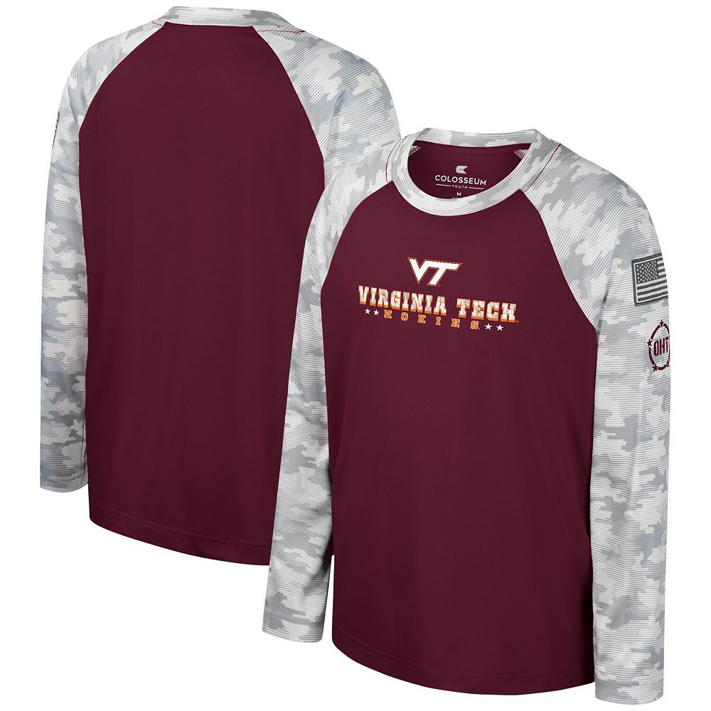 Youth Colosseum Maroon/Camo Virginia Tech Hokies OHT Military ...