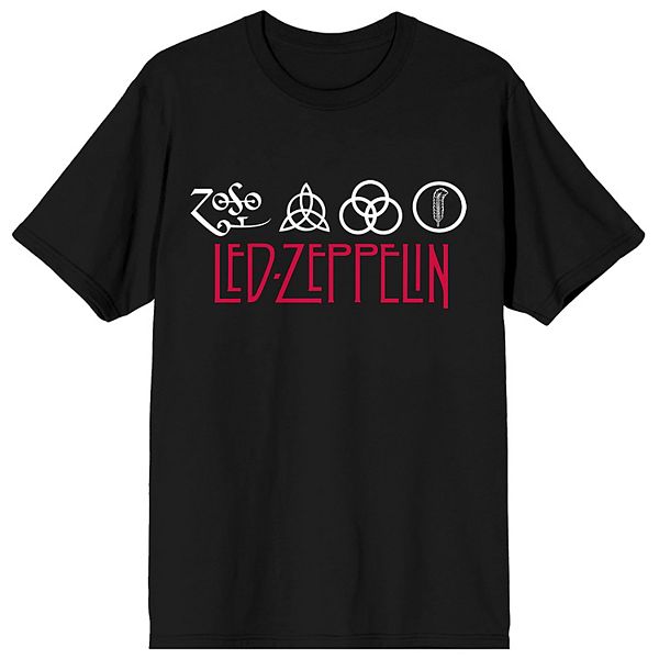 Men's Led Zeppelin Icon Black Graphic Tee