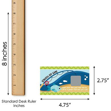Big Dot Of Happiness Let's Go Fishing - Fish Themed Party Game Scratch ...