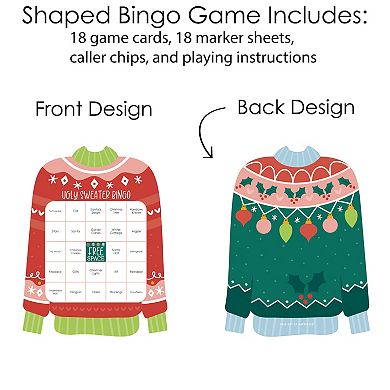 Big Dot Of Happiness Colorful Christmas Sweaters Ugly Holiday Party ...