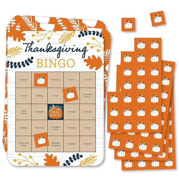 Big Dot Of Happiness Happy Thanksgiving Cards & Markers Fall Harvest ...