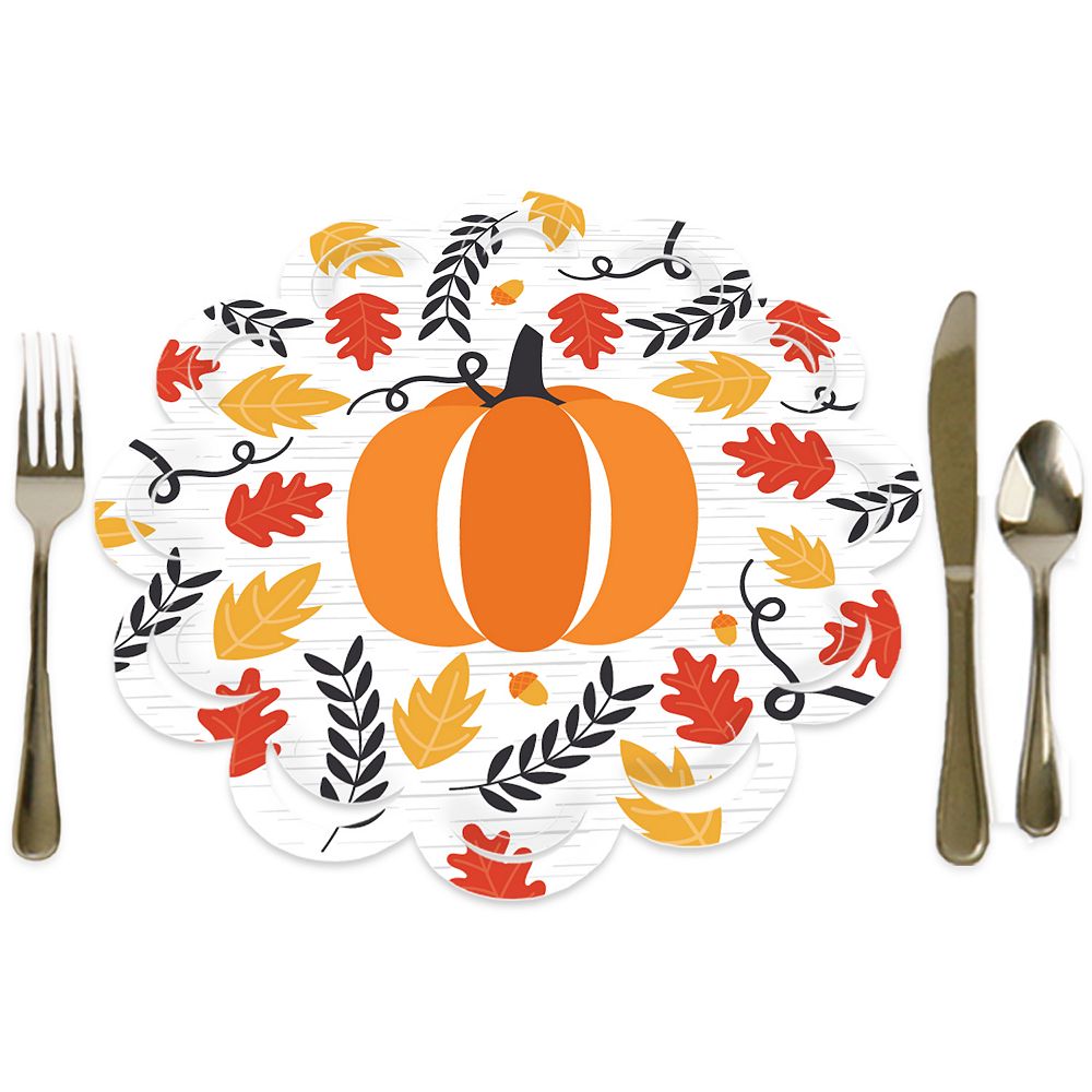 Big Dot Of Happiness Fall Pumpkin Thanksgiving Party Table Decor Paper ...