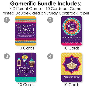 Big Dot Of Happiness Happy Diwali - 4 Festival Party Games - 10 Cards ...