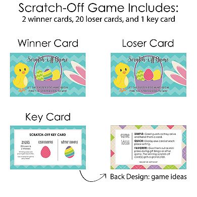Big Dot Of Happiness Hippity Hoppity - Easter Bunny Party Game Scratch ...