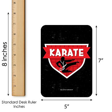 Big Dot Of Happiness Karate Master Cards & Markers Martial Arts Party ...