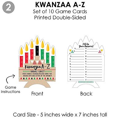 Big Dot Of Happiness Happy Kwanzaa - 4 Games - 10 Cards Each ...