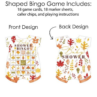 Big Dot Of Happiness Fall Foliage Baby Picture Autumn Leaves Shaped ...