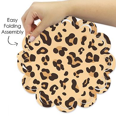 Big Dot Of Happiness Leopard Print Cheetah Party Round Table ...