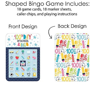 Big Dot Of Happiness Happy 100th Day Of School Picture Cards & Markers ...