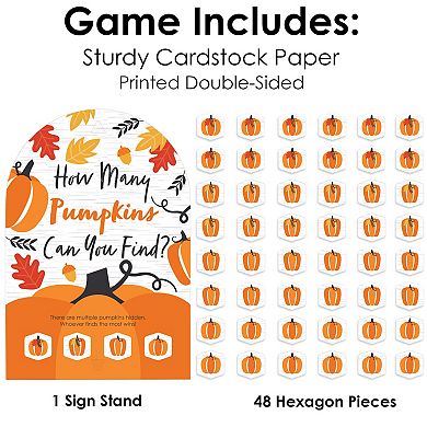 Big Dot Of Happiness Fall Pumpkin Scavenger Hunt 1 Stand And 48 Pieces ...