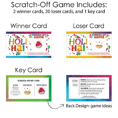 Big Dot Of Happiness Holi Hai - Festival Of Colors Party Game Scratch ...