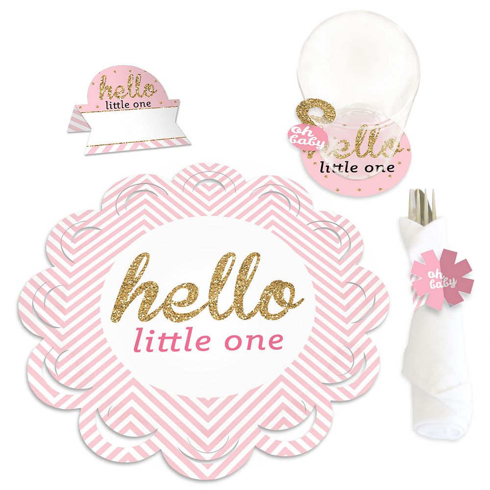Big Dot Of Happiness Hello Little One Baby Shower Charger Chargerific ...