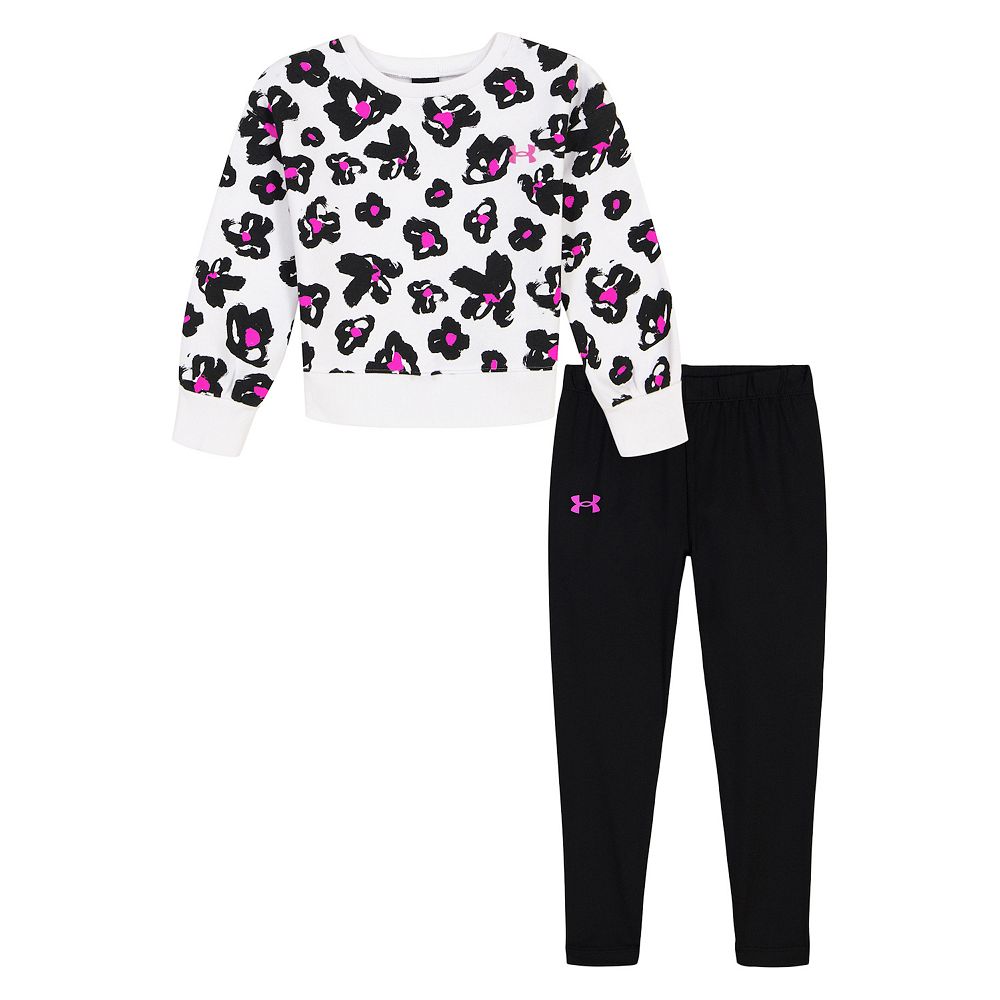 Baby & Toddler Girl Under Armour UA Floral Printed Top & Leggings Set