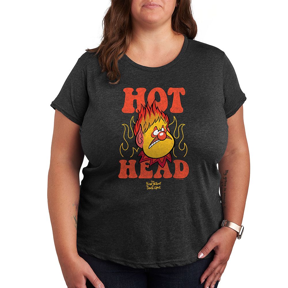 Plus The Year Without Santa Claus Heat Miser Hot Head Graphic Tee
