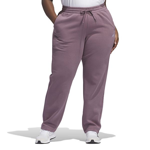Plus Size adidas Essentials Feel Cozy Open Hem Sportswear Pants