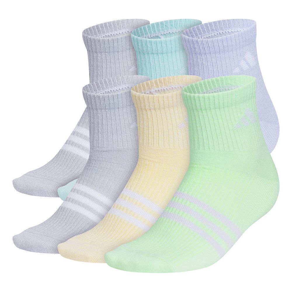 Girl's adidas 6-Pack Superlite Quarter Socks