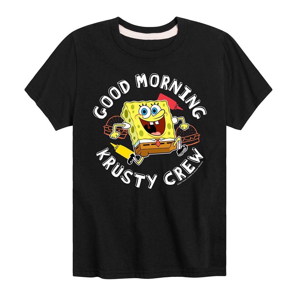 Boys 8-20 SpongeBob Krusty Crew Graphic Tee
