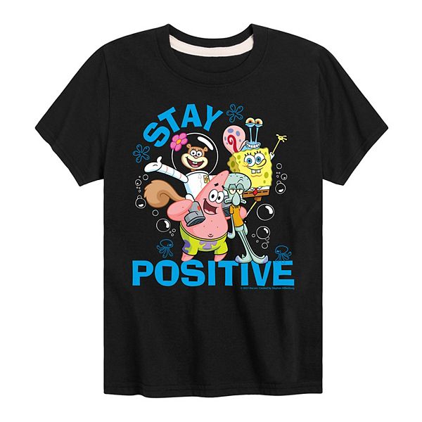 Boys 8-20 Spongebob Stay Positive Graphic Tee