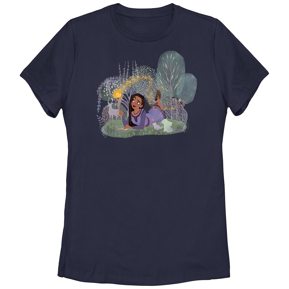 Disney's Wish Juniors' Asha Laying On The Grass Graphic Tee