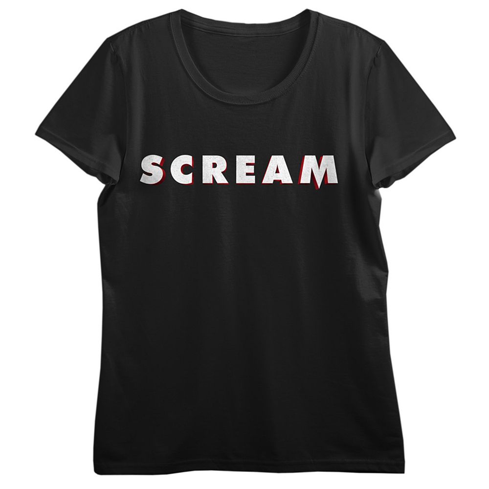 Juniors' Scream Logo Graphic Tee