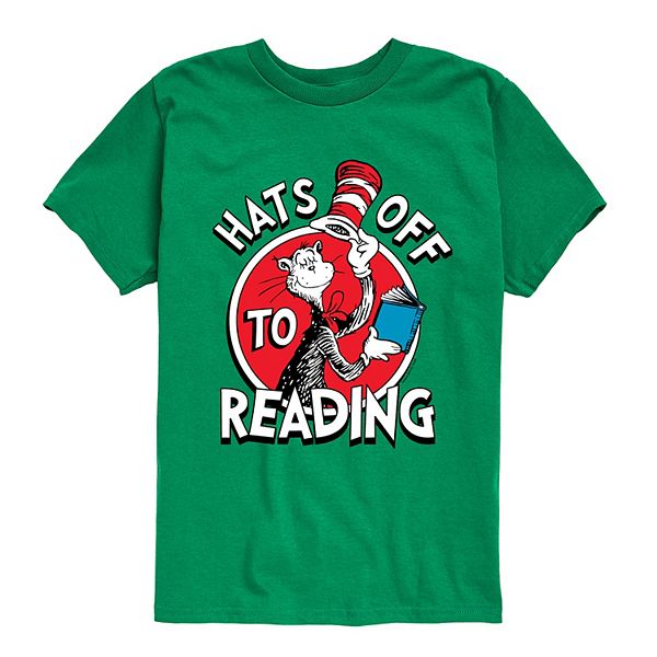 Boys 8-20 Dr. Seuss Hats Off To Reading Graphic Tee