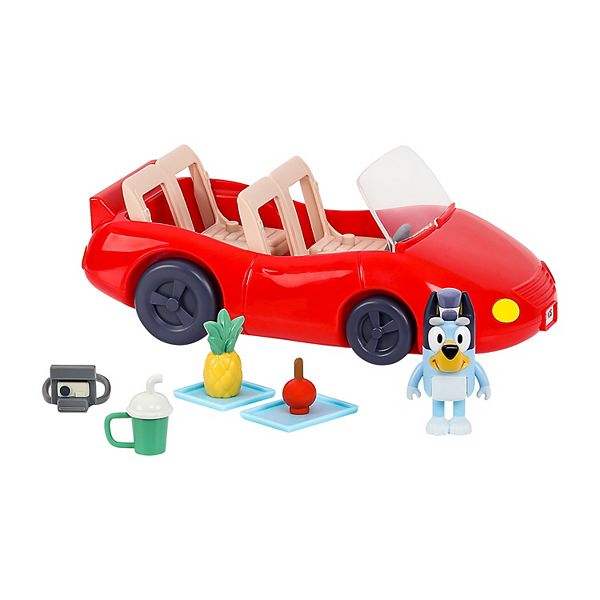 Bluey S9 Bluey's Escape Convertible Car Toy and Figurine Set