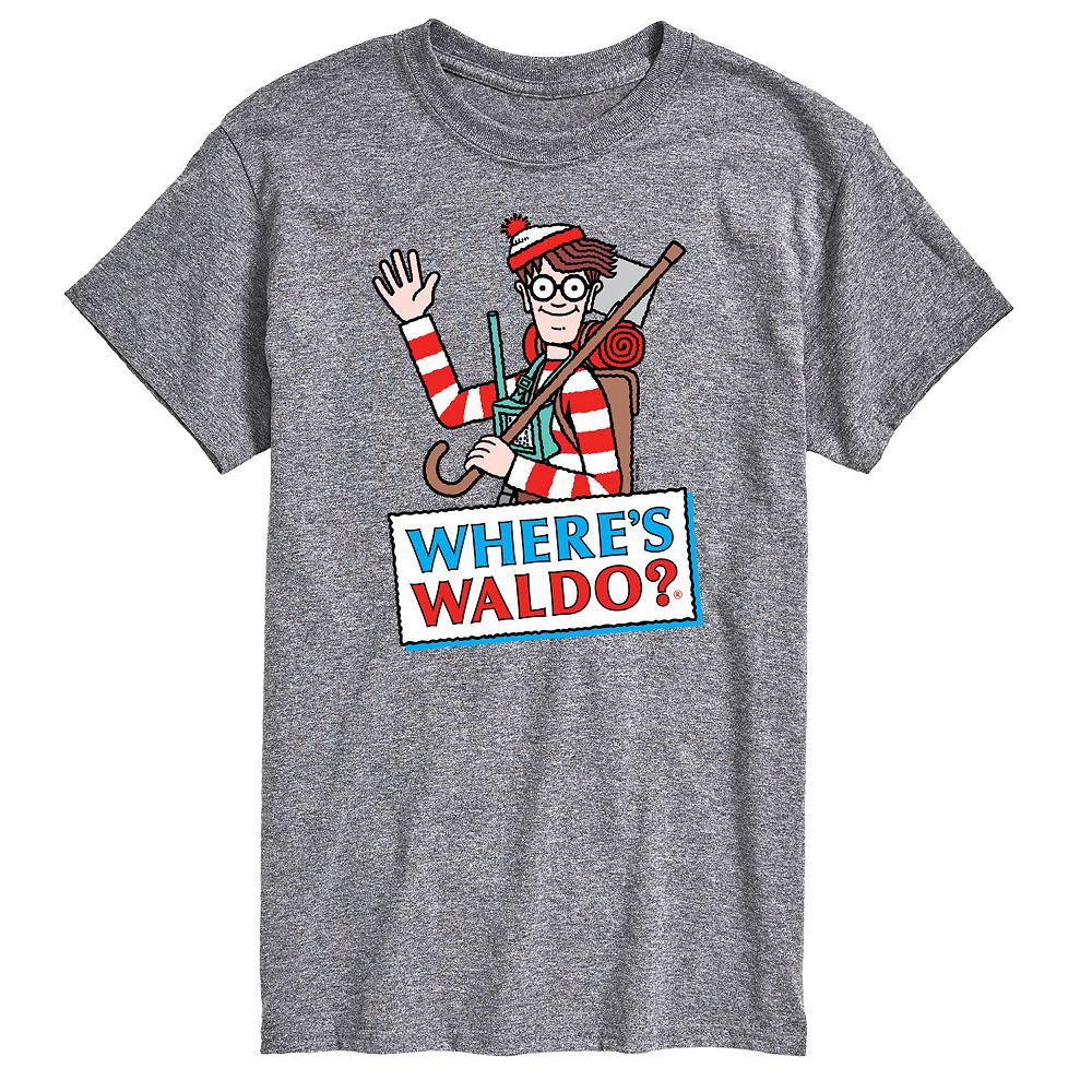 Men's Where's Waldo Logo Graphic Tee