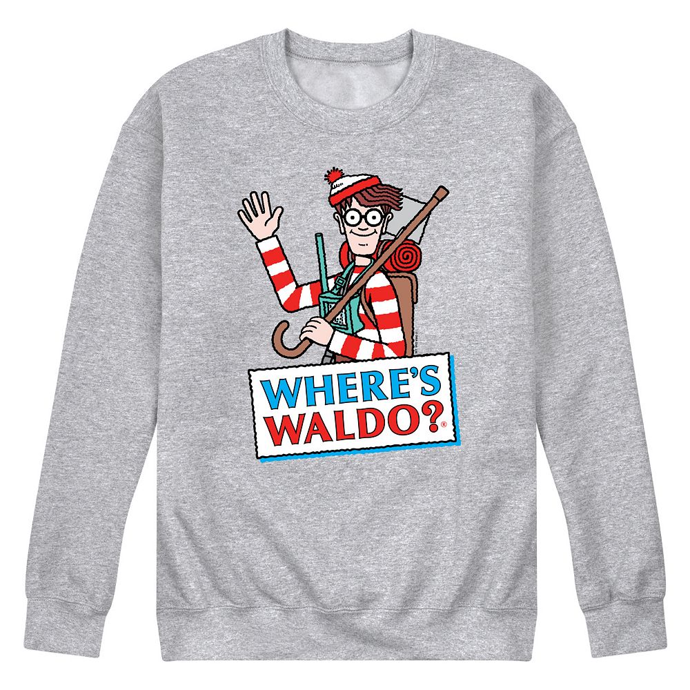 Men's Where's Waldo Logo Fleece Sweatshirt