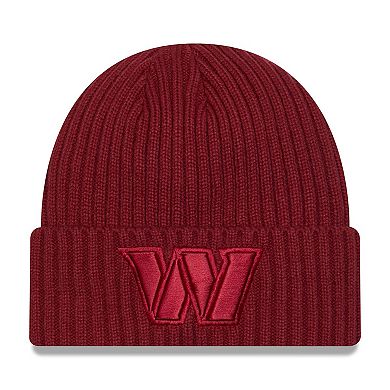 Men's New Era Cardinal Washington Commanders Color Pack Cuffed Knit Hat