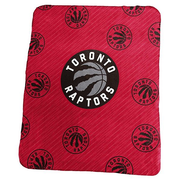 Toronto Raptors 50" x 60" Repeating Logo Classic Plush Throw Blanket