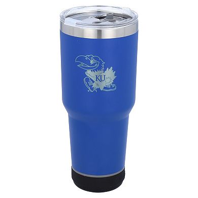 The Memory Company Kansas Jayhawks 30oz. Stainless Steel LED Bluetooth ...