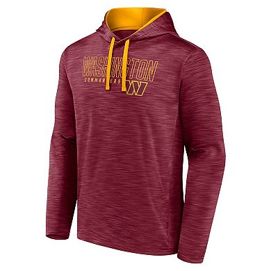 Men's Fanatics Branded Heather Burgundy Washington Commanders Hook and Ladder Pullover Hoodie