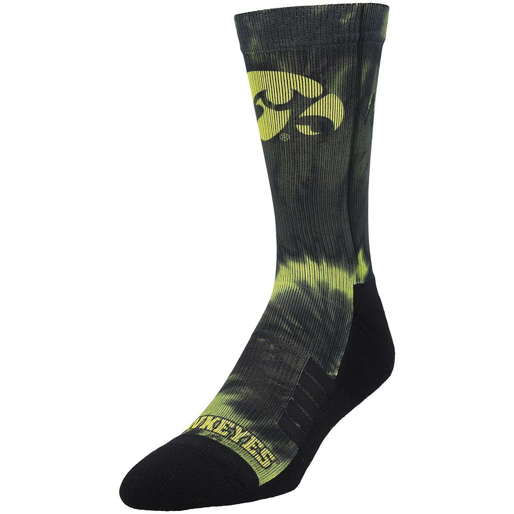 Unisex Strideline Iowa Hawkeyes Premium Tie-Dye Crew Socks