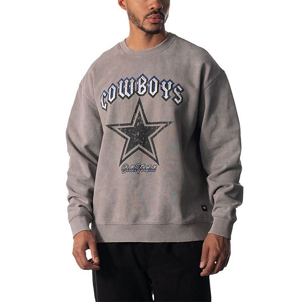Unisex The Wild Collective Gray Dallas Cowboys Distressed Pullover ...